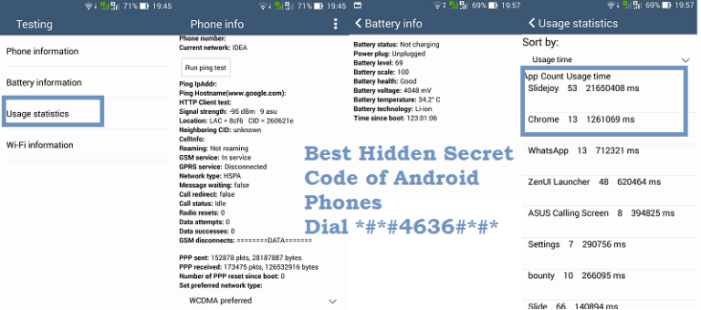 Best Secret Code of Android OS Dial *#*#4636#*#* - TechAccent