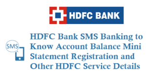 HDFC Bank SMS Banking Number 7308080808 Now Know Account Balance Mini ...