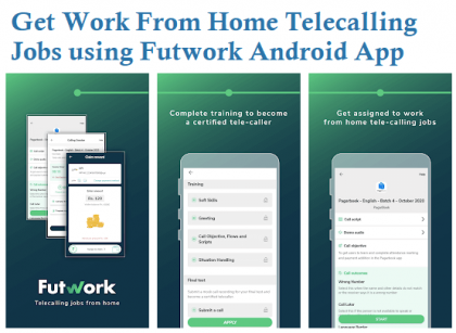 Get Work From Home Telecalling Jobs using Futwork Android App - TechAccent