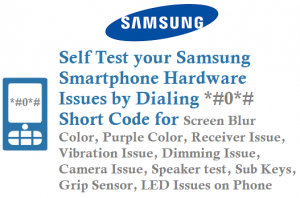 Self Test your Samsung Smartphone Hardware Issues by Dialing *#0 ...